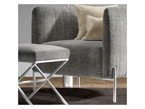 Tecido Linho Sintético Cinza Sofá Estofado Rei Das Espumas