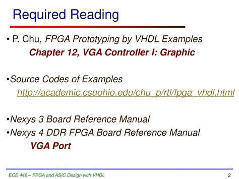 Vga Display Part 1 Vga Synchronization Ppt Download