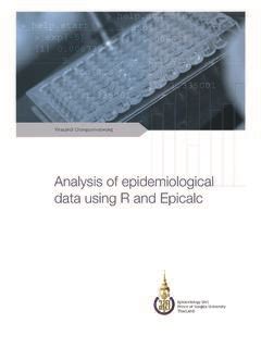 Analysis Of Epidemiological Data Using R And Epicalc Analysis Of Epidemiological Data Using R