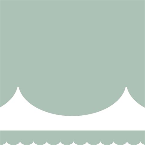 Plain Sage Green Border Scalloped 10m Roll Classy Classrooms
