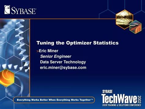 Ppt Tuning The Optimizer Statistics Powerpoint Presentation Free