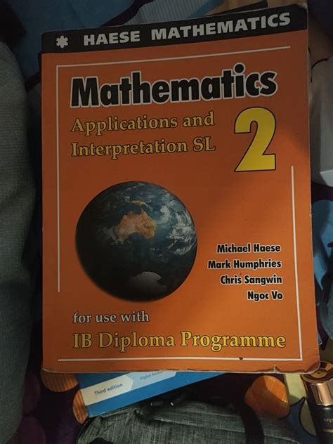 Haese Mathematics Applications And Interpretation Sl Textbook Hobbies And Toys Books And Magazines