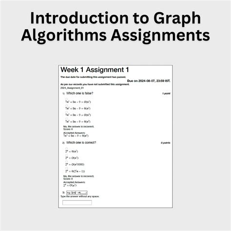 Introduction To Graph Algorithms Assignments Notes Le Lo