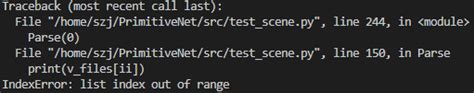 mismatched parameters and an indexerror · issue 13 · hjwdzh