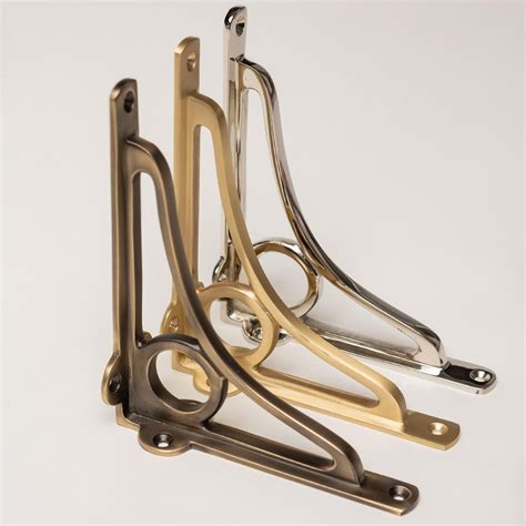 Caraxes Solid Brass Shelf Brackets Brass Shelving Heavy Solid Cast