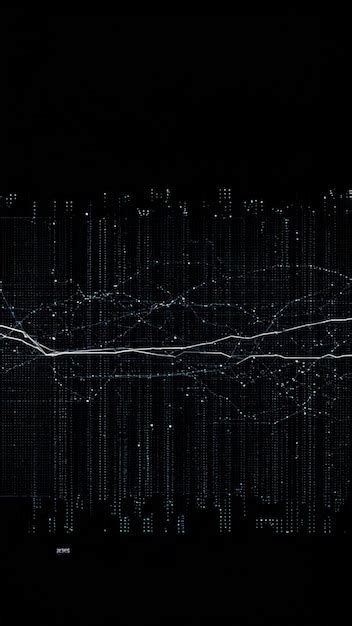 Futuristic Geometric Network With Ai And Particle Visualization Premium Ai Generated Image