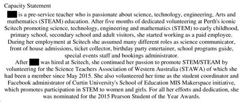 Sample Capacity Statement Download Scientific Diagram