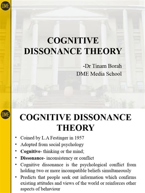 4 Cognitive Dissonance Theory Pdf