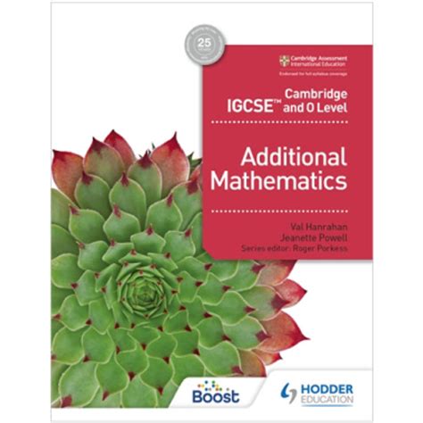 Hodder Cambridge Igcse And O Level Additional Mathematics 2nd Edition Isbn 9781398373952