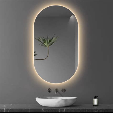 Led Espejo Ovalado Espejo De Baño Con Luces 40x70cm 40x80cm 50x80cm