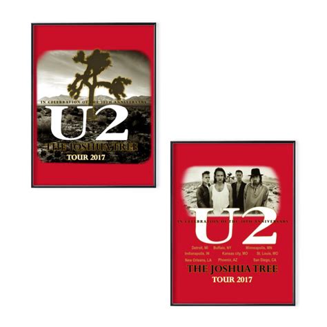 2017 U2 Tour Poster Set Sold By Caye Emotion Sku 88680392 Printerval