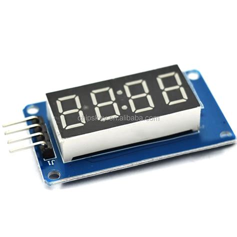 4 Bits Tm1637 Red Digital Tube Led Display Module With Clock Buy Led