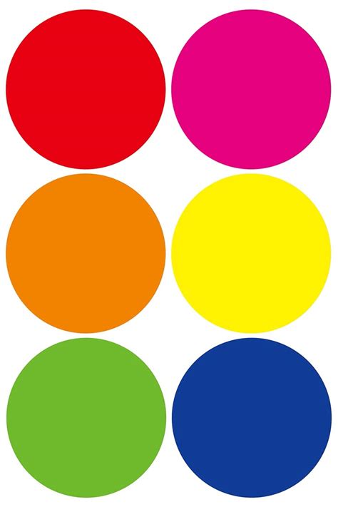 2 Inch 300pcs Round Color Coding Sticker 6 Assorted Colors Waterproof Removable Dot Sticker For