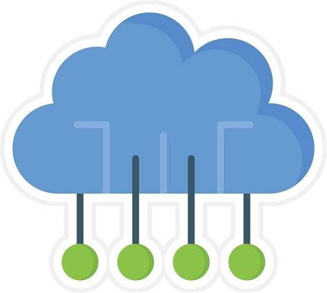 Cloud Networking Vector Icon 33185222 Vector Art At Vecteezy