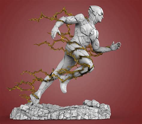 Flash Statue 3d Printing Model Stl