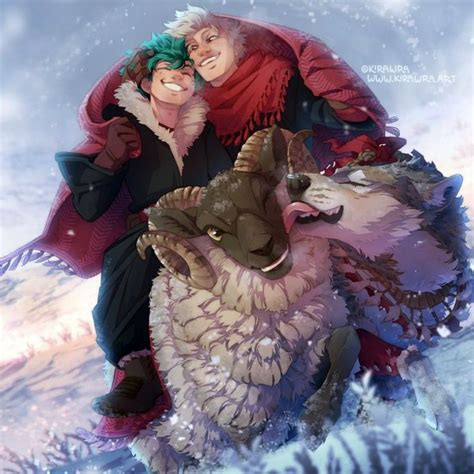 Bakudeku Katsuki Bakugou X Izuku Midoriya Bnha Christmas By Kirawra