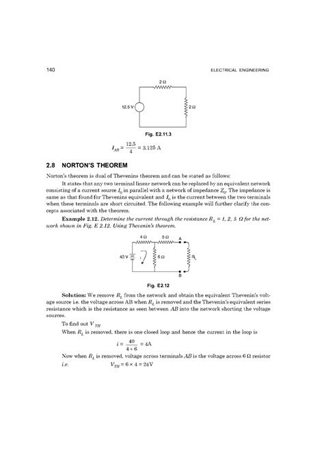 Basic Electrical Engineering ELECTRICAL ENGINEERING Q V Q Fig E
