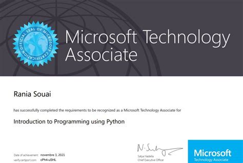 Rania Souai On Linkedin Mta Introduction To Programming Using Python