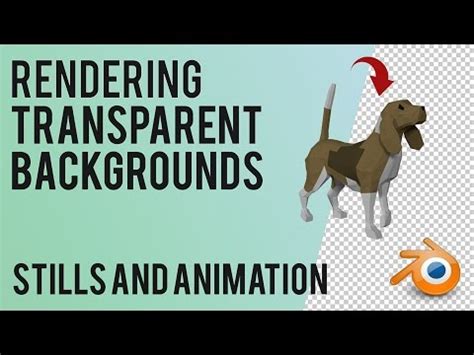 Rendering Transparent Background Blender Quick YouTube