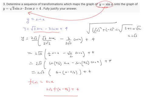 Ib Hl Trig Transformation Of Function Sumants 1 Page Of Math