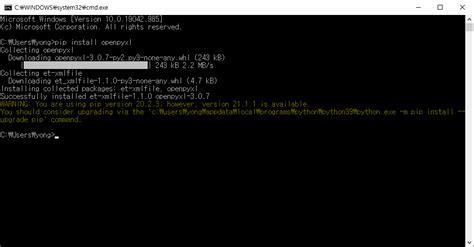 modulenotfounderror no module named openpyxl 해결 방법 츄르 사려고 코딩하는 집사