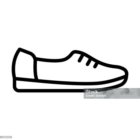 패션 컬렉션의 신발 사이드 뷰 아이콘 흰색 배경에 격리 된 얇은 선형 신발 측면 보기 신발 발 윤곽 아이콘 라인 벡터 신발 측면 보기 기호 웹 및 모바일 기호 0명에 대한