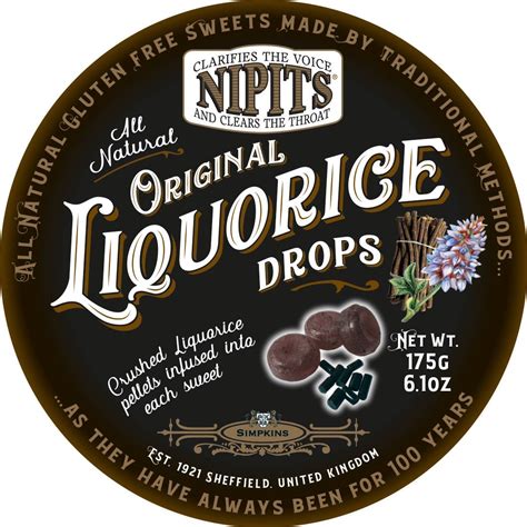 6215 Nipits Original Liquorice Drops — Bandr Classics Importing Europes Finest Chocolates