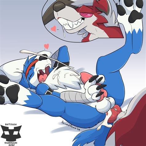 Post 4858102 Battouga Sharingan Crossover Digimon Gaomon Lycanroc
