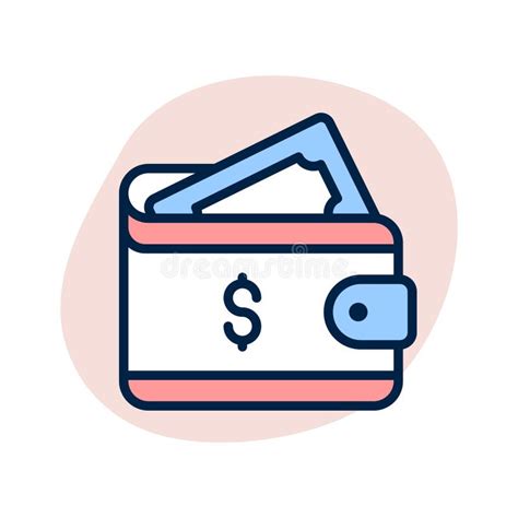 Banknotes Inside Wallet Cash Wallet Vector Design Stock Illustration Illustration Of Vector