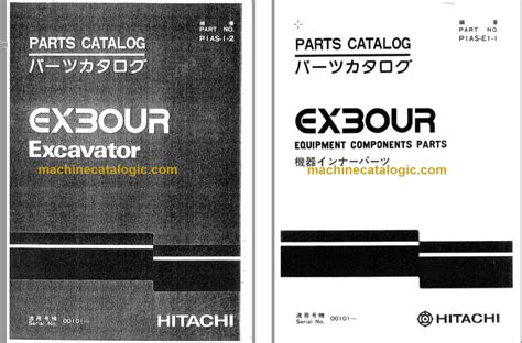 Hitachi Ex30ur Excavator Parts Catalog And Equipment Components Parts Catalog