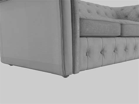 Traditional Tufted Classic Sofa 3d Model 25 Max Blend Free3d