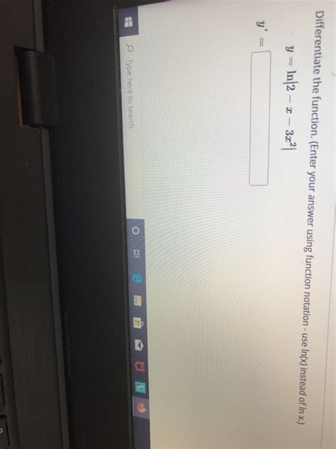 solved differentiate the function enter your answer using