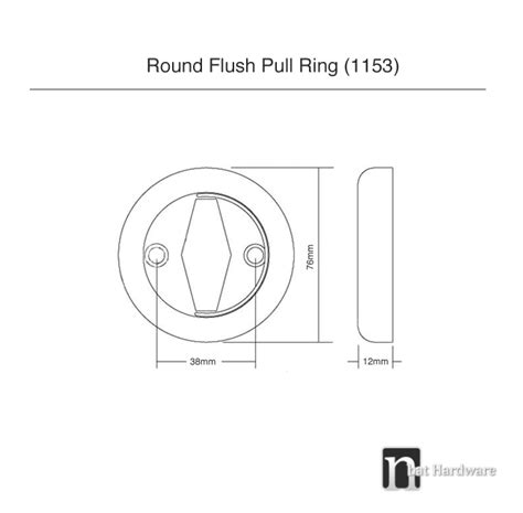 Matt Black Door Pull Ring With A Handle Nbat Hardware