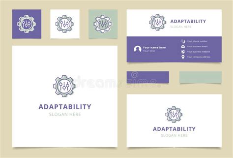 Adaptability Logo Concept Featuring A Gear And Control Panel For A