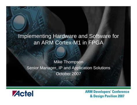 pdf implementing hardware and software for an arm cortex …rtcgroup