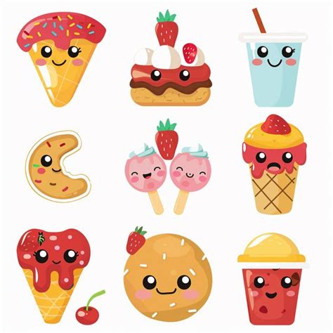 스 음식 터 일러스트레이션 만화 디자인 고립 된 배경 식사 그래픽 로고 아이콘 프리미엄 Ai 생성 벡터