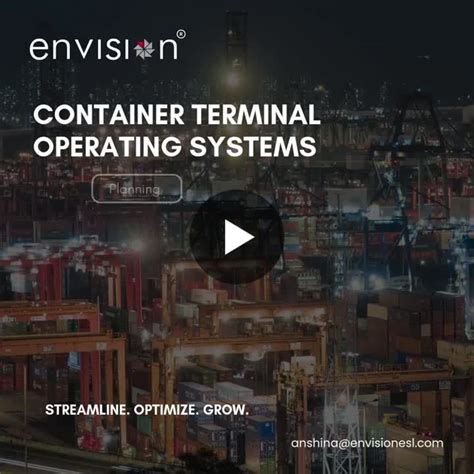Containertos Terminaloperations Supplychain Envision Enterprise Solutions Private Limited