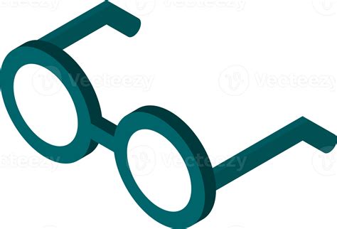 Round Glasses Illustration In 3d Isometric Style 14375613 Png