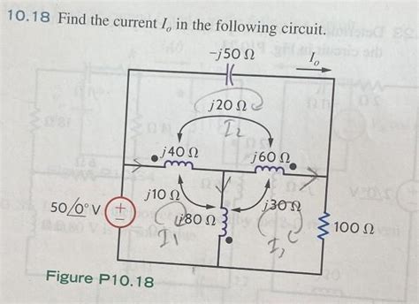 Solved Find The Current Io In The Following Circuit Chegg