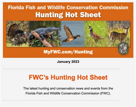 FWC Hunting Hot Sheet