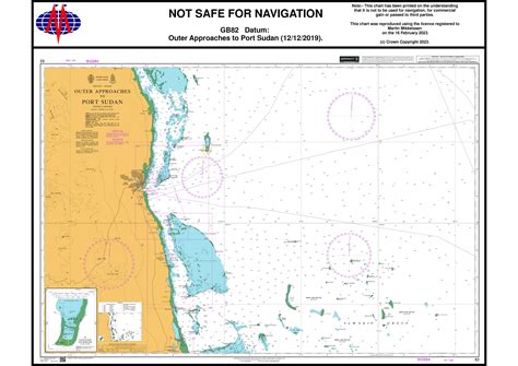 Nautical Chart 82 Port Sudan Outer Approaches