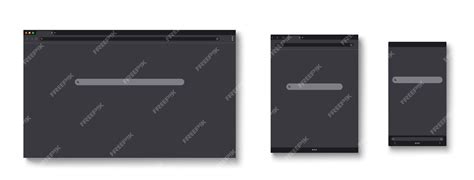 Free Vector Responsive Browser Window Mockup