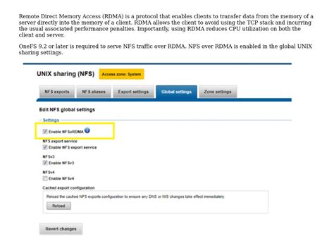 nfs over rdma dell powerscale onefs and perforce helix core dell