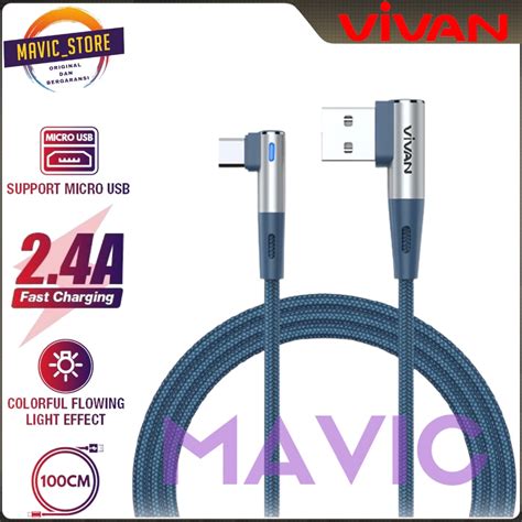 Jual VIVAN BWC100S Kabel Cable Data USB C 3A Android 1M Type C Original Garansi Resmi 1 Tahun
