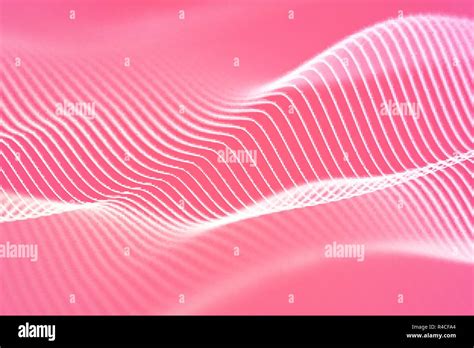 3d Sound Waves Big Data Abstract Visualization Stock Vector Image And Art Alamy