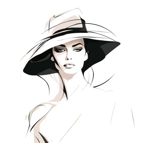 Premium Vector Oneline Drawing Elegant Woman Vector Modern Art