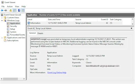 Temp Local Admin Through Mecm Run Script