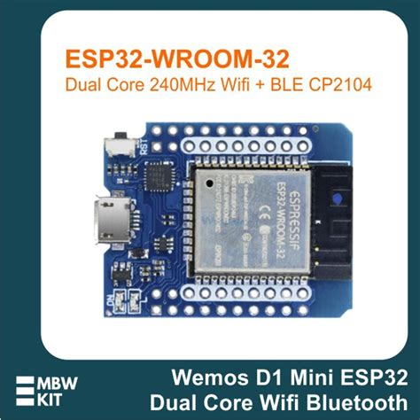 Jual Wemos D1 Mini Esp32 Minikit Dual Core 240mhz Wifi Bluetooth