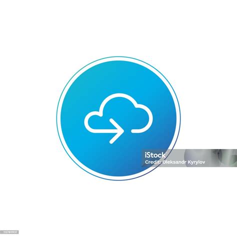 데이터 클라우드 원 버튼입니다 백업 복원입니다 업로드 다운로드 구름의 한 부분으로 화살표입니다 벡터 그림을 흰색 배경에 고립입니다 0명에 대한 스톡 벡터 아트 및 기타