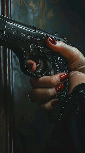 Premium Photo Trigger Pull Pistol Moment Premium Photo Trigger Pull Pistol Moment